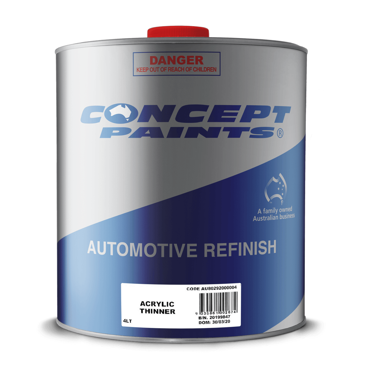 Acrylic Thinners 4L - Concept Paints – Universal Auto Spares