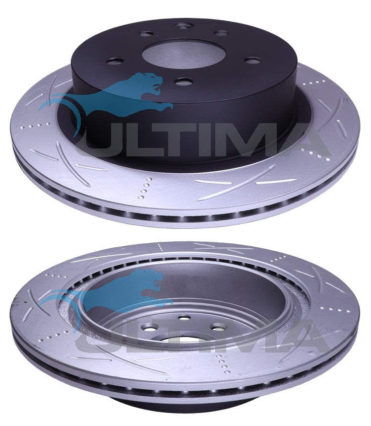 Brake Disc Rotor Rear for X-Trail T30 (10/01 - 08/07) Slotted AAP574S ...