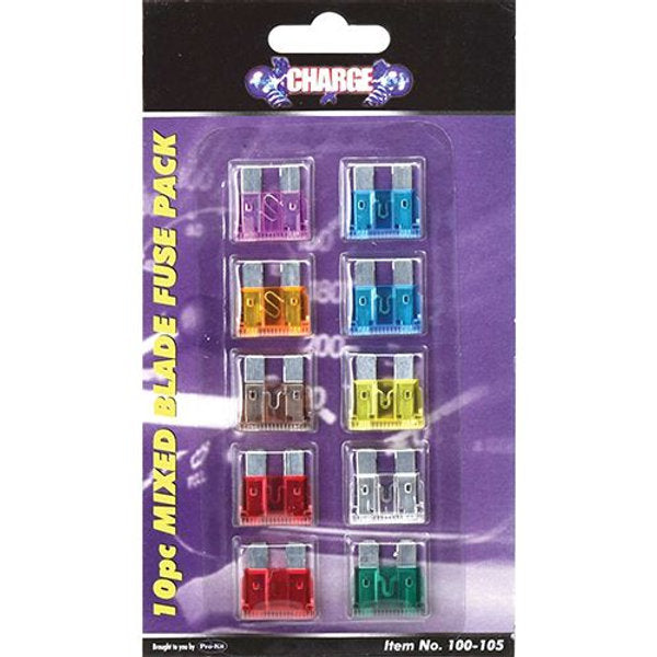 Blade Fuse Pack - 10 Piece Mixed Blade – Universal Auto Spares