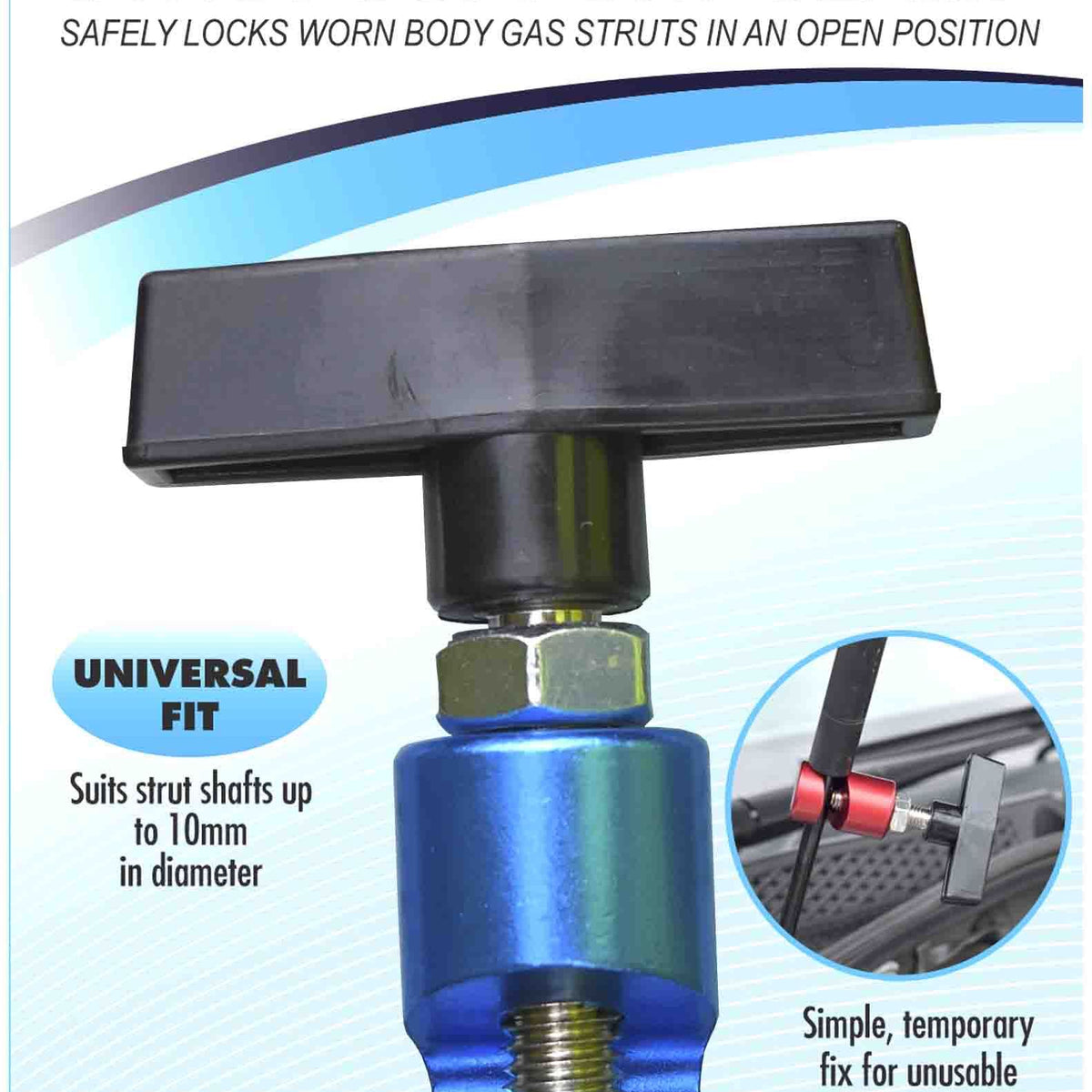 Bonnet, Tailgate & Boot Strut Locking Clamp - Pro-kit – Universal Auto ...