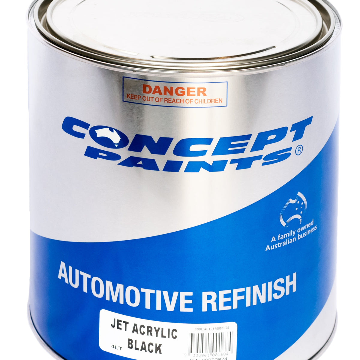 Automotive Refinish Jet Acrylic Black 4L - Concept Paints – Universal ...