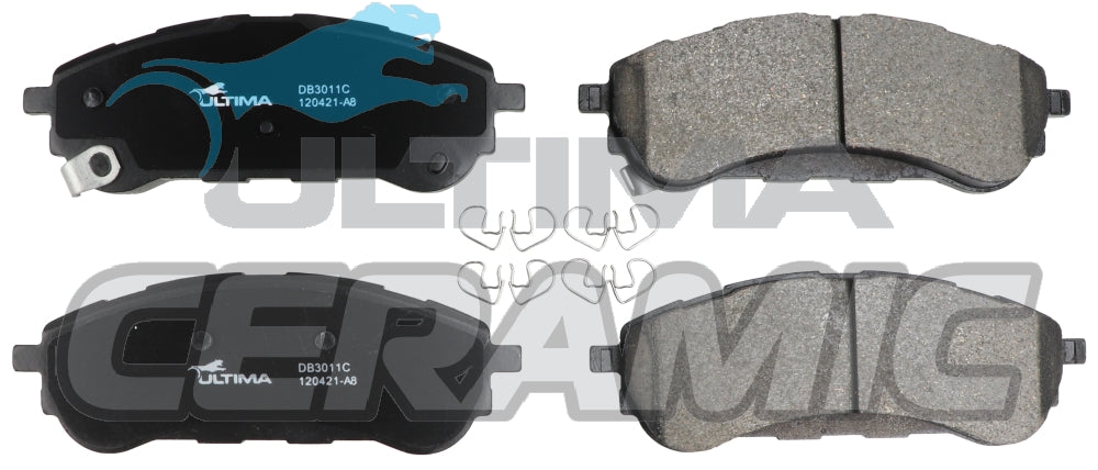 Rear Brake Ceramic Fits Ford Ranger PX3 Raptor DB3011C - Ultima ...
