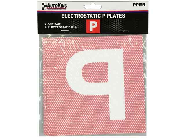 P Plates Electrostatic Red (Pair) - AUTOKING – Universal Auto Spares