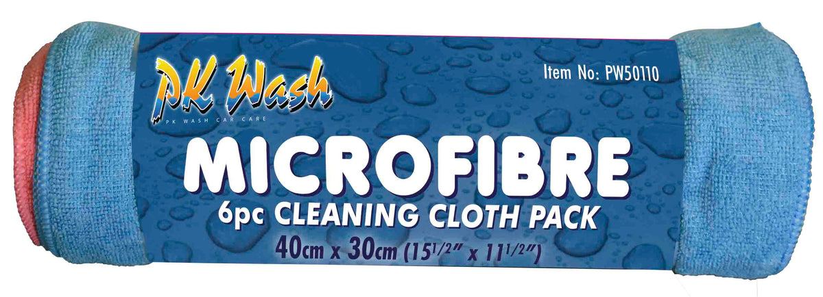 Microfibre 6pc Cleaning Cloth Pack - PK Wash – Universal Auto Spares