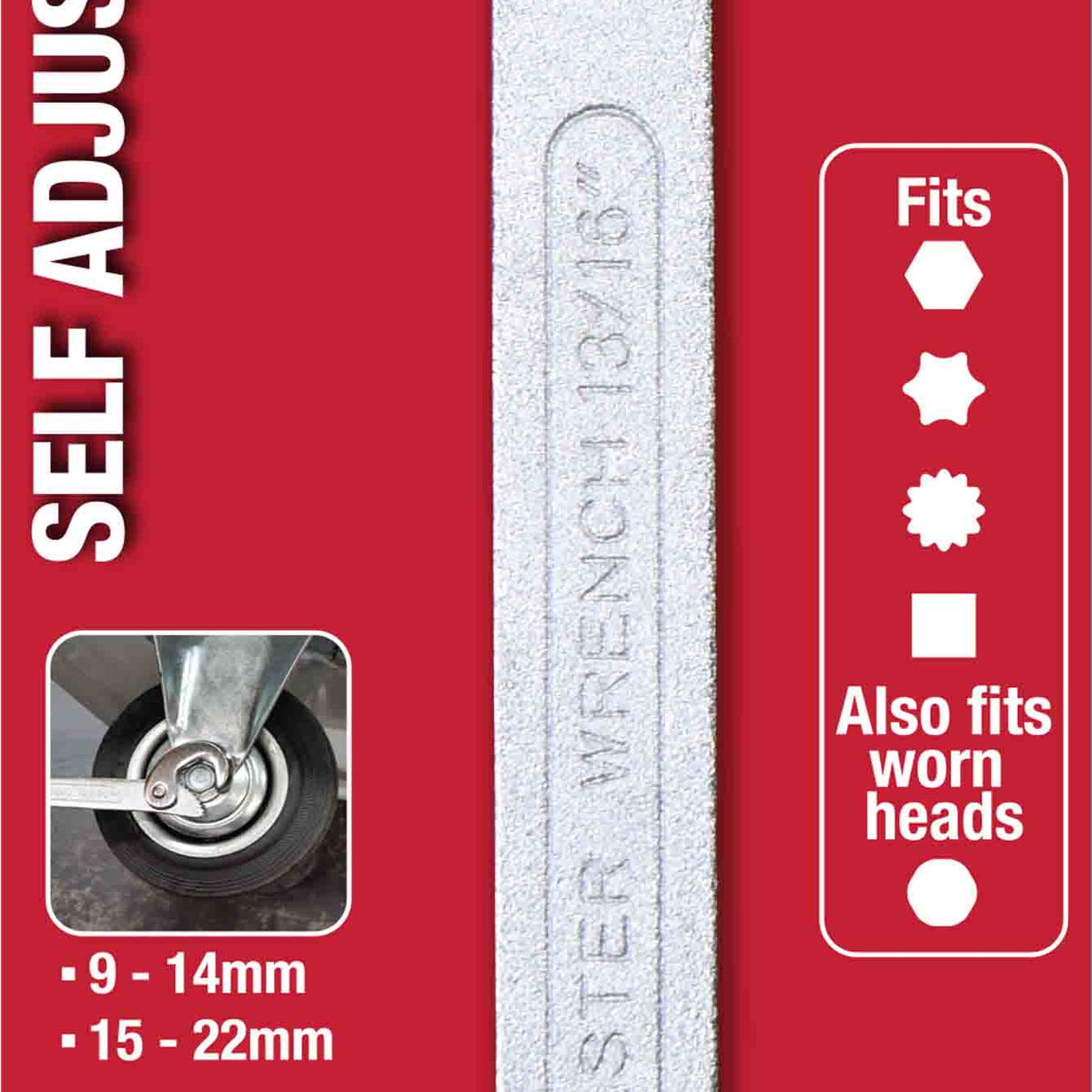 Multipurpose Self Adjusting Spanner Worn-Out Nuts (9–14mm and 15–22mm ...