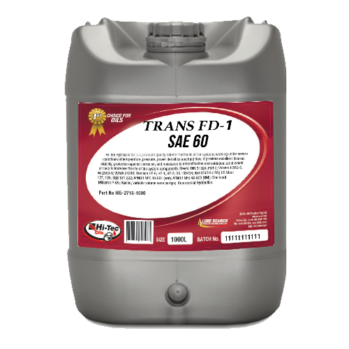 Trans Final Drive SAE 60 - Hi-Tec Oils – Universal Auto Spares
